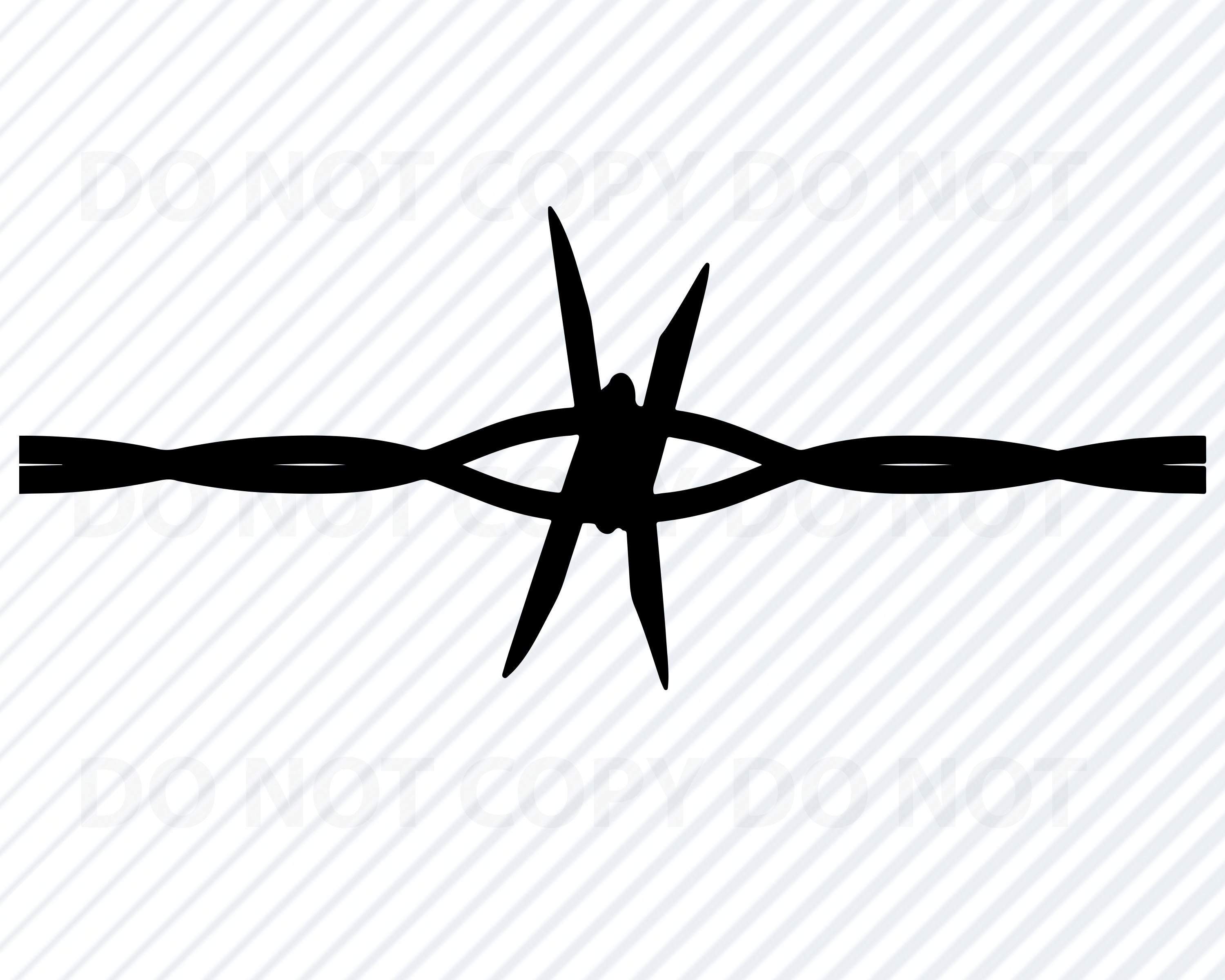 Barbed Wire Svg Barb Wire Svg Fence Vector Cut File For Cricut Barbed Wire Svg Barb Wire Svg Fence Vector Cut File For Cricut