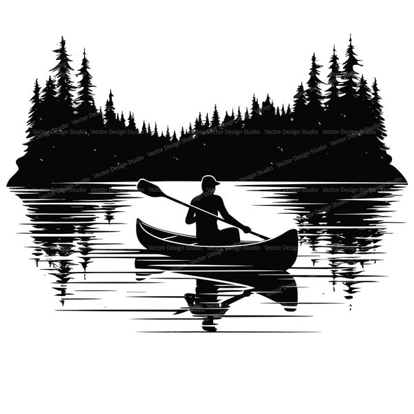 Canoe Svg - Etsy