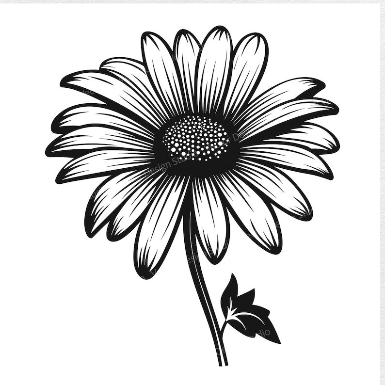 Daisy SVG File – April Birth Flower, Floral Vector (digital Download ...