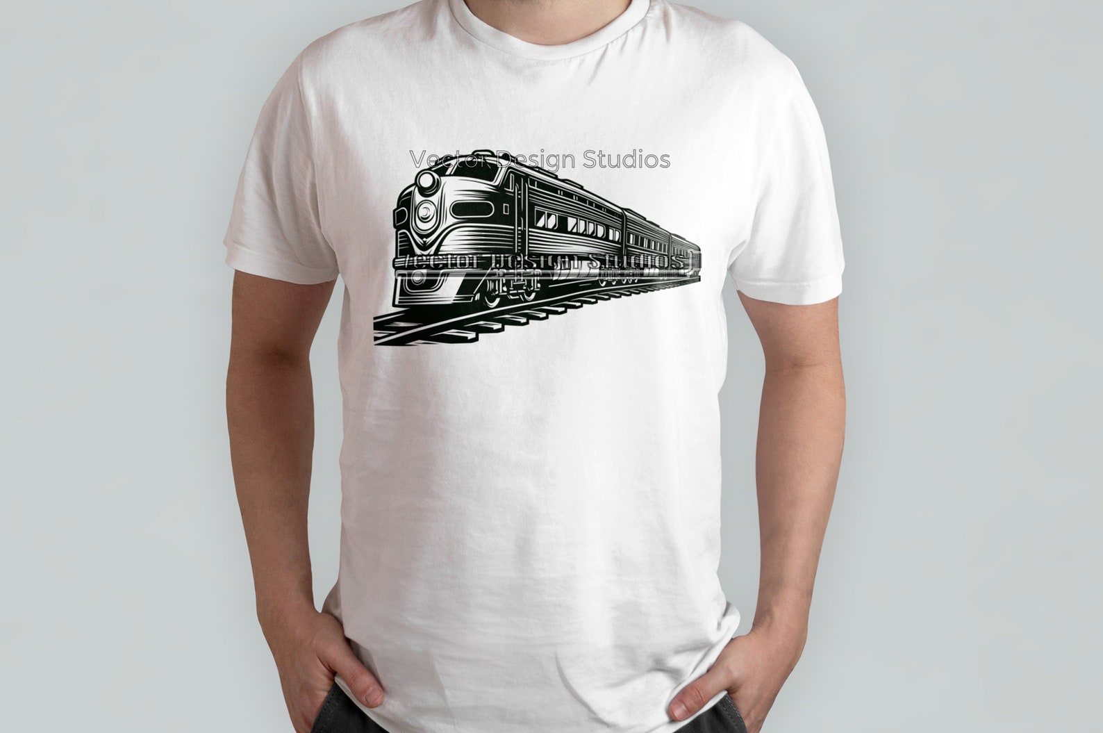 Locomotive Train SVG, Passenger Train Clipart, Black Silhouette ...