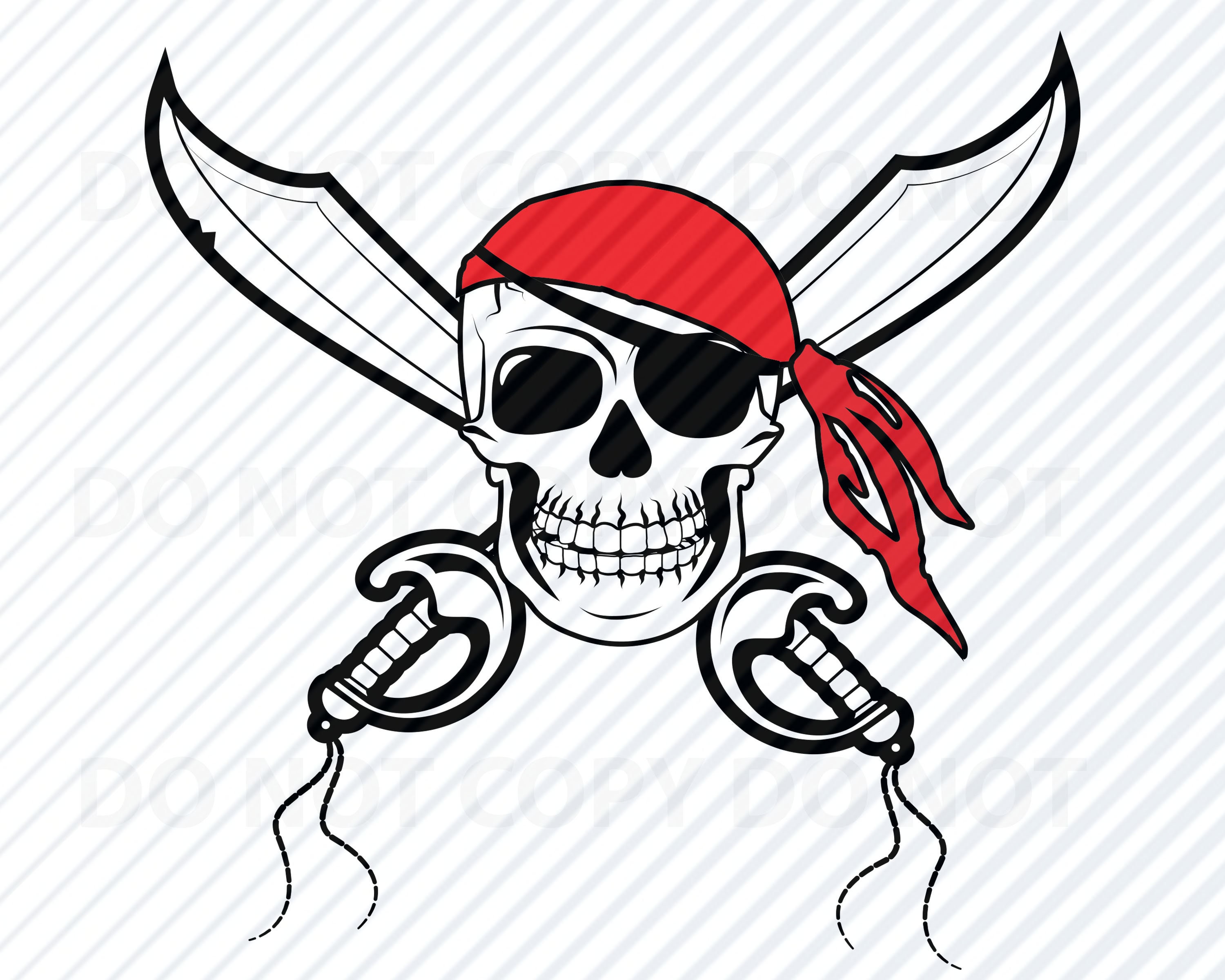 Pirate Skull Logo SVG Sword Skull Vector Images Silhouette - Etsy India