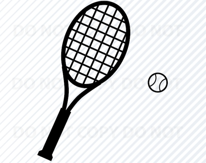 Tennis Racket Svg, Tennis Ball Svg Vector Cut File for Cricut ...