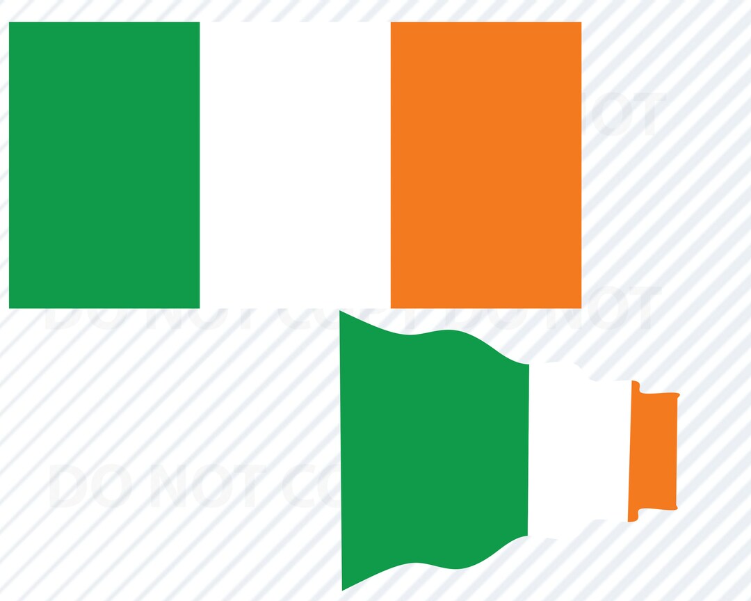 Irish Flags SVG File Irish Flag Vector Images Clipart Flags of Ireland ...