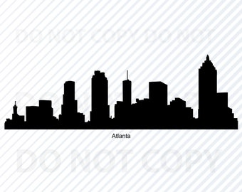 Retro Atlanta Svg Atlanta Georgia Silhouette SVG Cut File - Etsy