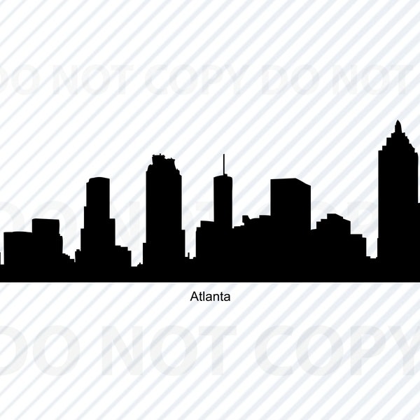Atlanta Skyline - Etsy