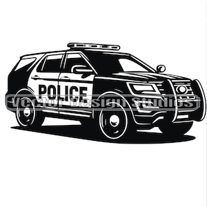 Police Car Suv Svg & PNG Files, K-9 Unit Clipart, Policeman Silhouette ...