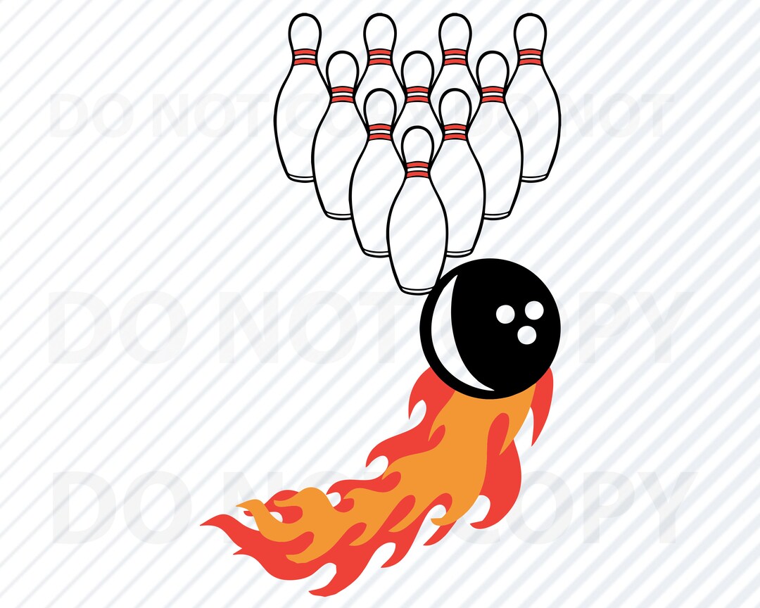 Bowling Ball SVG File Bowling Pins Vector Images Sports Clip Art Love ...