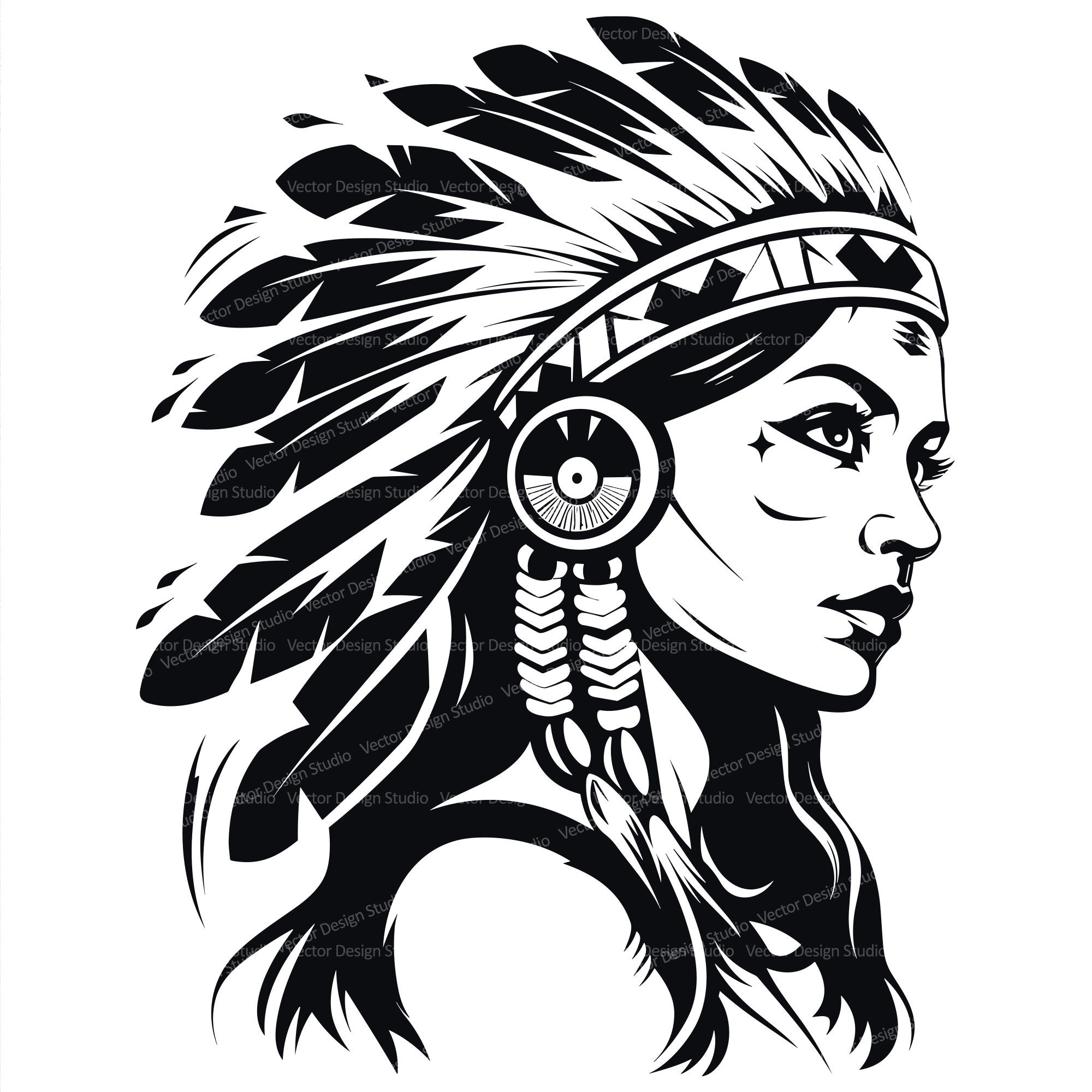 Native American Woman Clipart