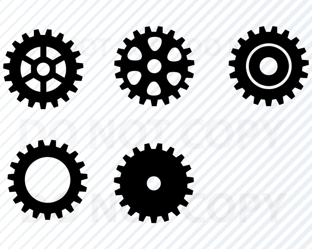 Gears SVG Filed - Gear Vector Images Silhouette - Cut Files SVG ...