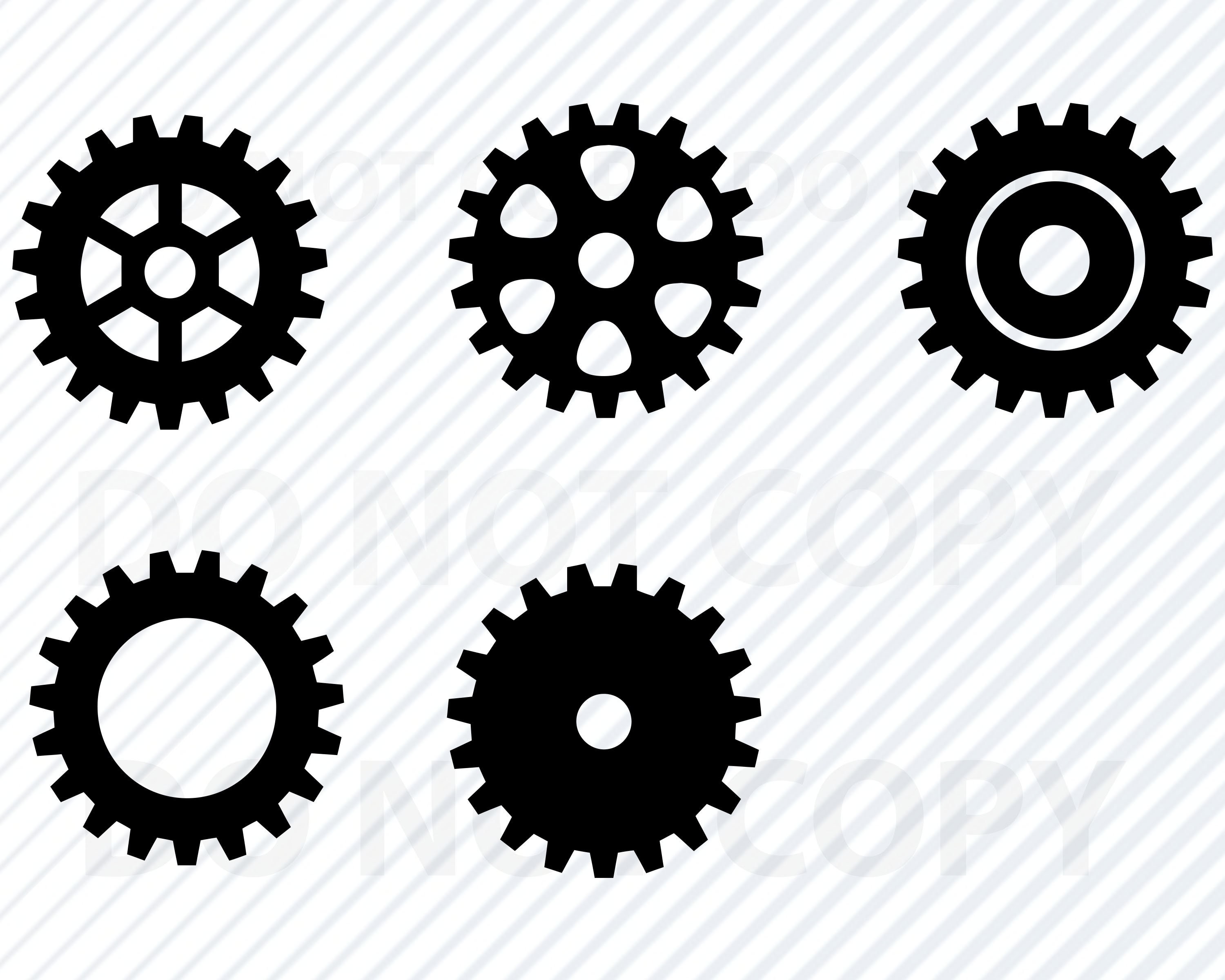 Gear Vektor Png Gear Svg, Gears Silhouette Clipart Dxf Gear Vector