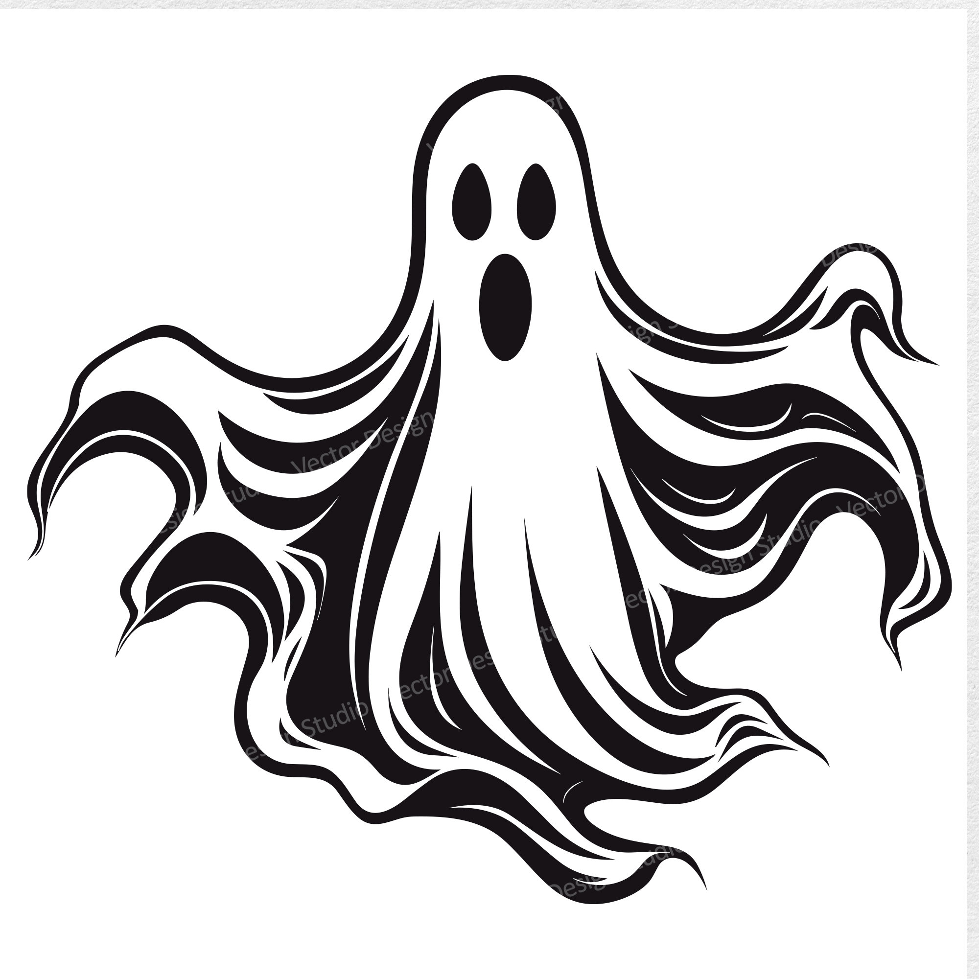 Scary Ghost Clip Art Halloween Black Ghost Death Silhouette PNG IMG