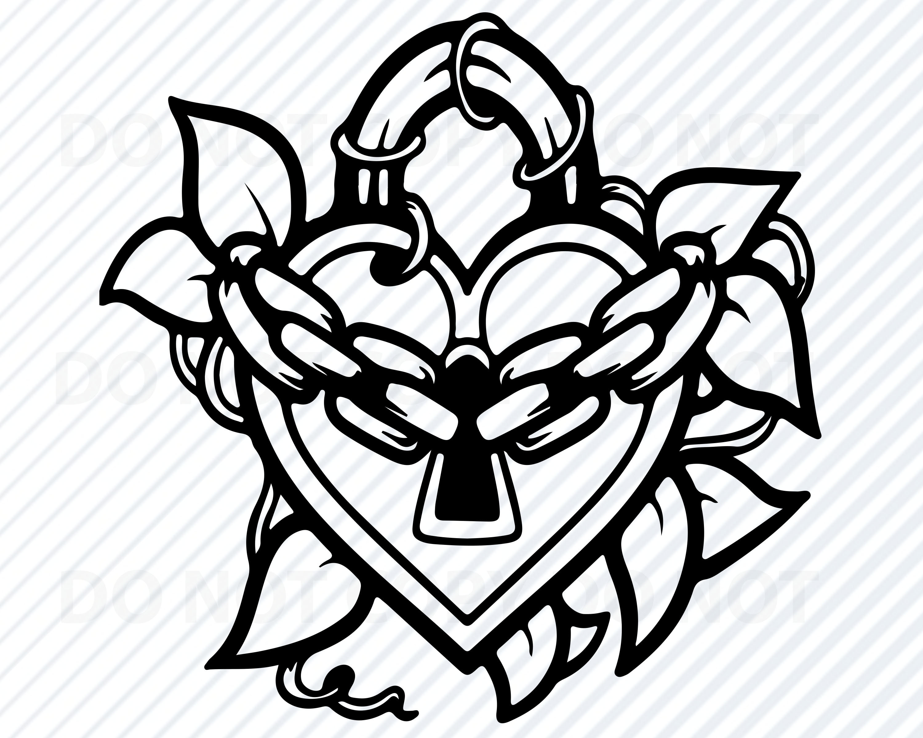 Heart Padlock Drawing