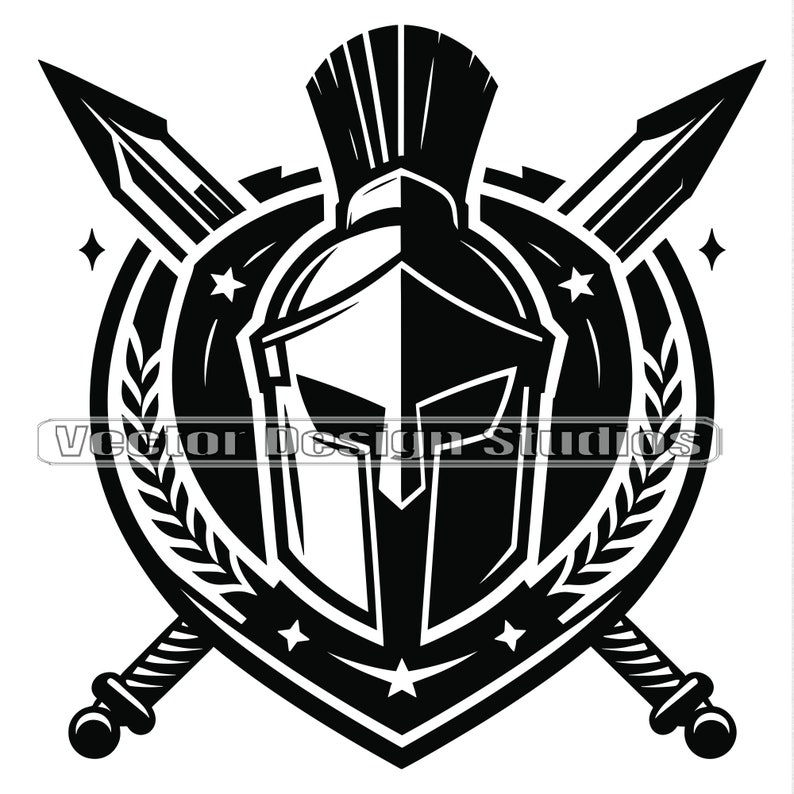 Spartan Helmet Svg & PNG Files, Spartan Logo Design Clipart, Sparta ...