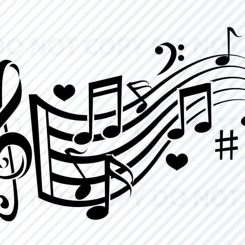 Music Notes Svg - Etsy