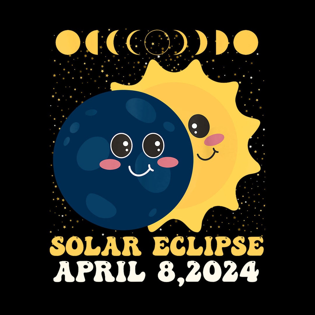 Total Solar Eclipse 2024 Cute Solar Eclipse Kids Toddler Digital PNG - Etsy