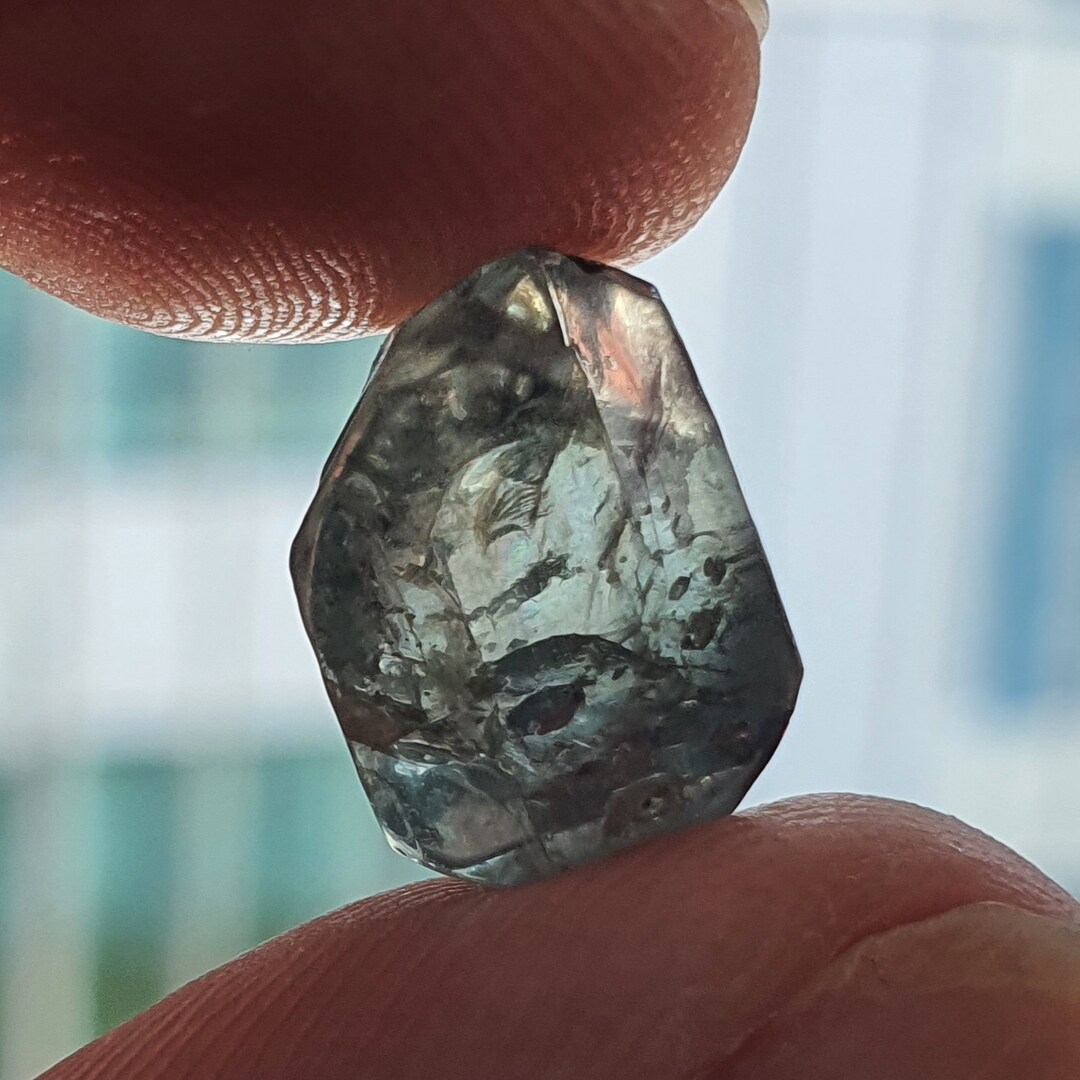 11.07 Ct Blue Zircon TOP CRYSTAL Natural Blue Zircon Rough Authentic ...