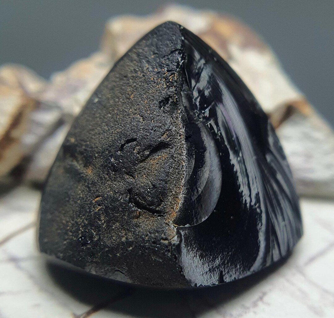 25.34 Rare Black Spinel (pleonaste) Natural From Thailand Kanchanaburi ...