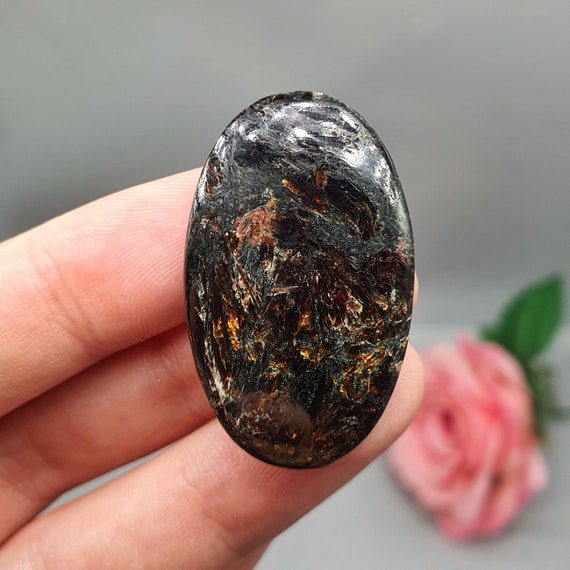 5.64 Rare Astrophyllite Russian Stone Cabochon Russia Star - Etsy