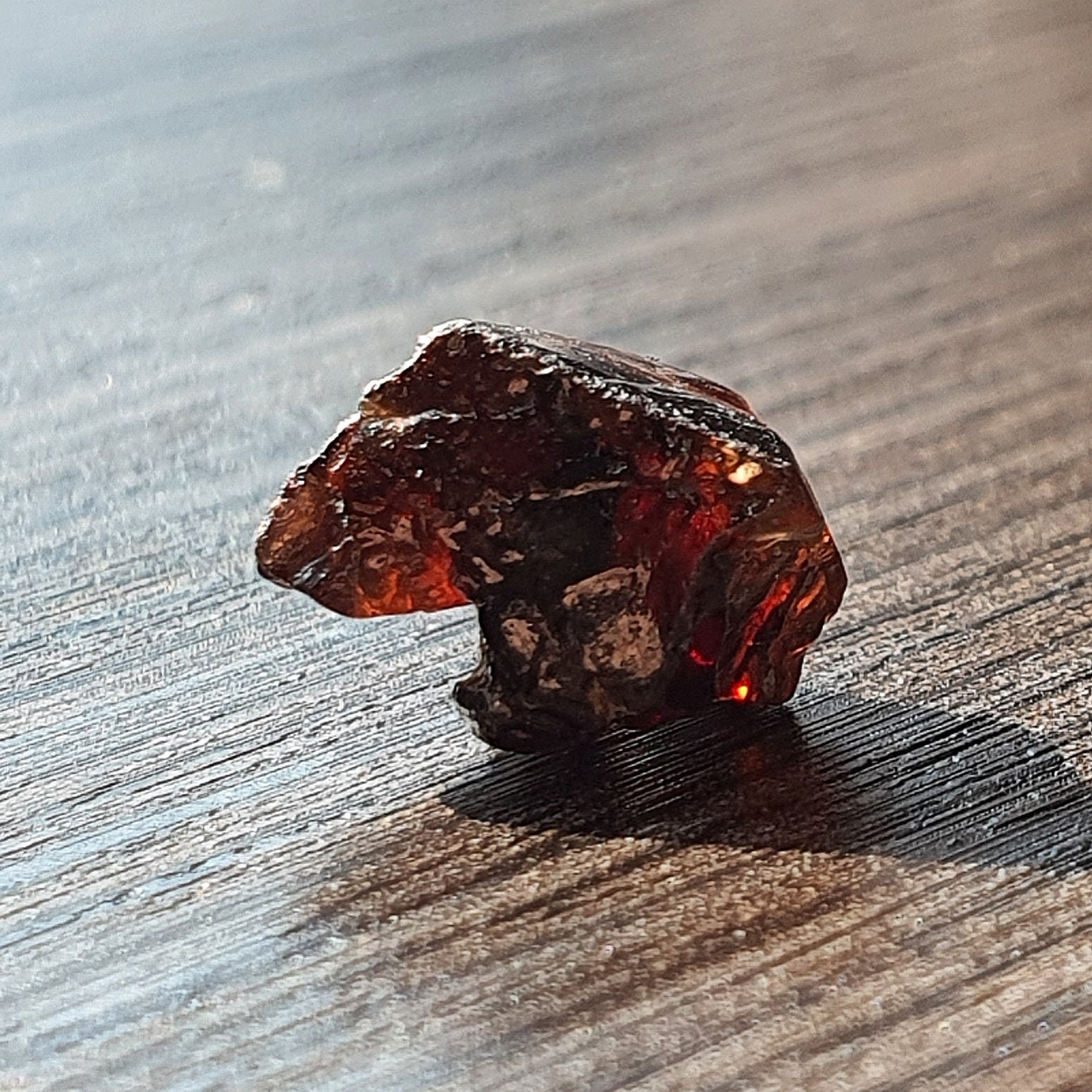 6,68 Ct Jacinth Natural Zircon Cambodia Facet Grade Top Crystal Rough ...