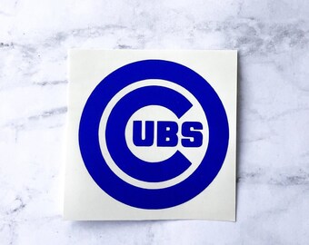 Chicago Cubs Decal - Etsy