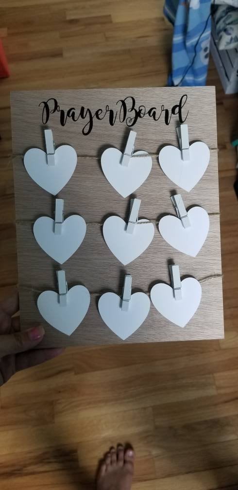Personalized Prayer Board / Pray / Faith Gift / Daily Prayer Board ...