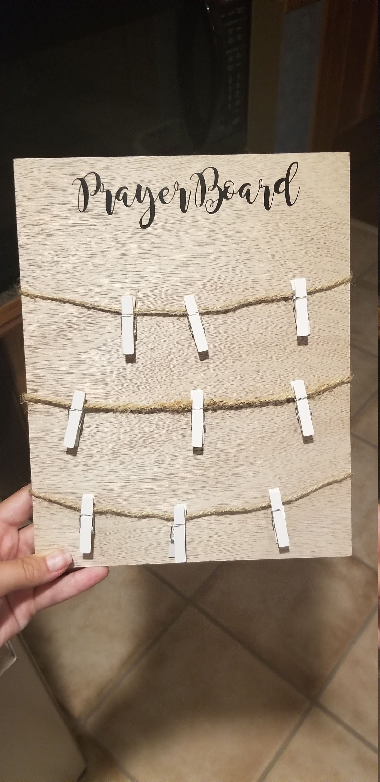 Personalized Prayer Board / Pray / Faith Gift / Daily Prayer Board ...