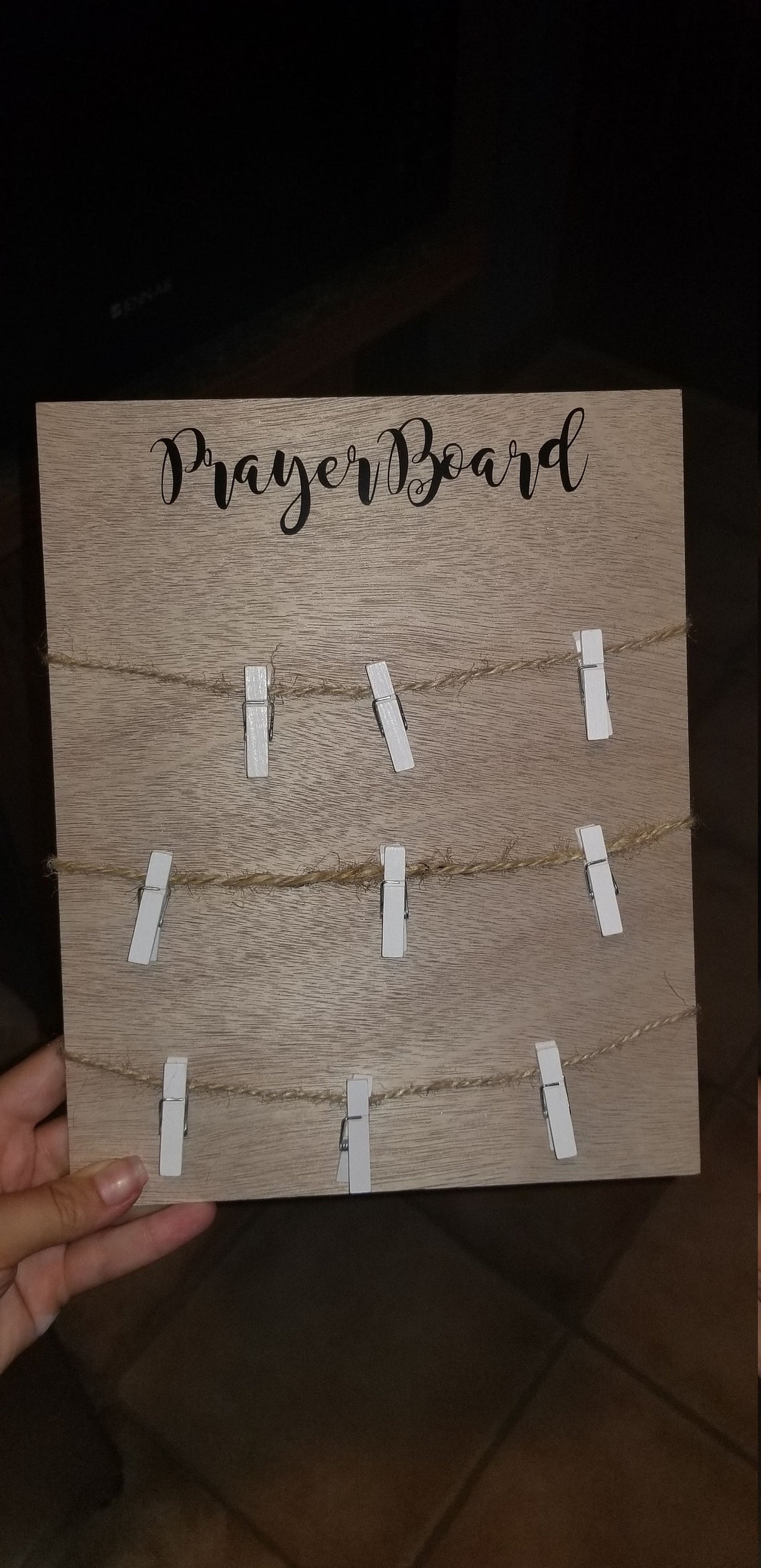 Personalized Prayer Board / Pray / Faith Gift / Daily Prayer Board ...