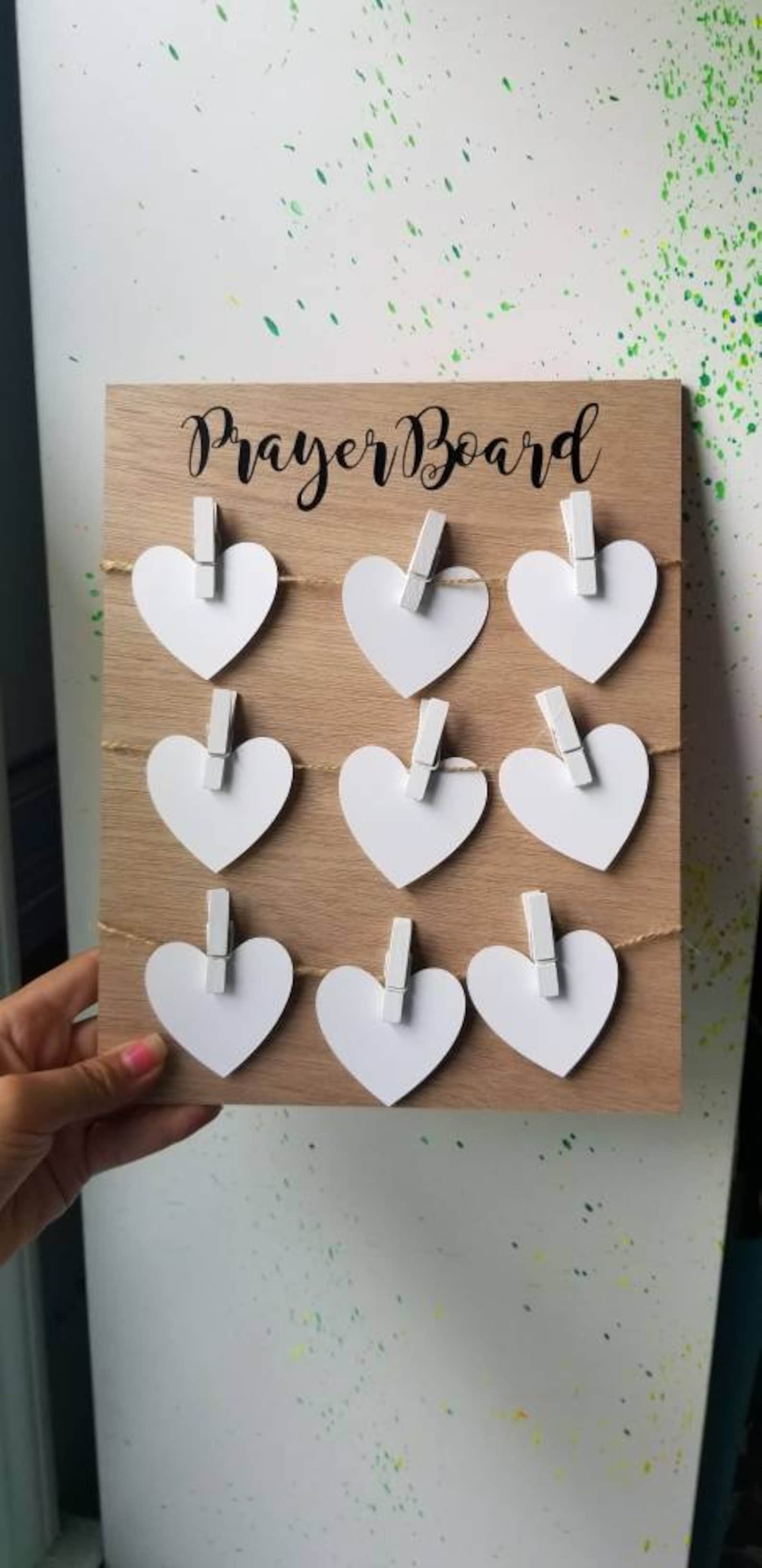 Personalized Prayer Board / Pray / Faith Gift / Daily Prayer Board ...