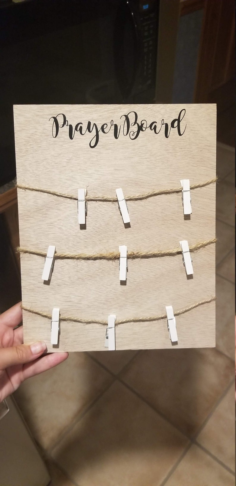 Personalized Prayer Board / Pray / Faith Gift / Daily Prayer Board ...