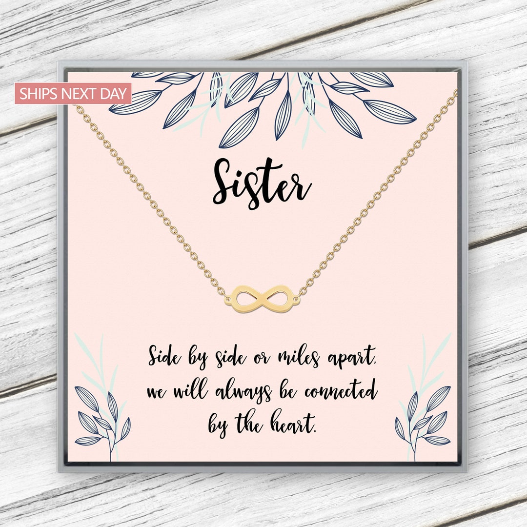 CUTE SISTER NECKLACE Gift, Sisters Gifts From Sister, Best Sister Ever ...
