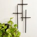Triple Cross Metal Wall Hanging Sculpture - Etsy