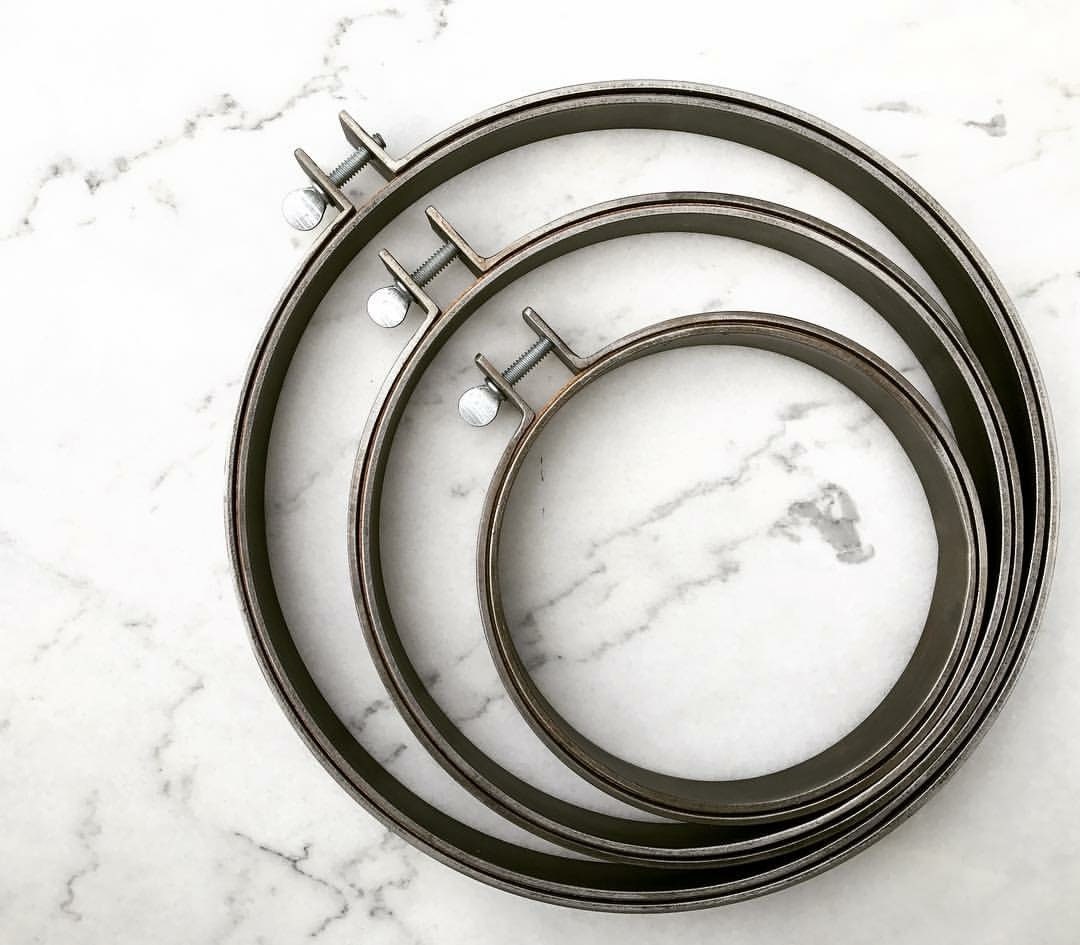 10 INCH Embroidery Hoop Style Metal Frame, Metal Embroidery Frame for ...