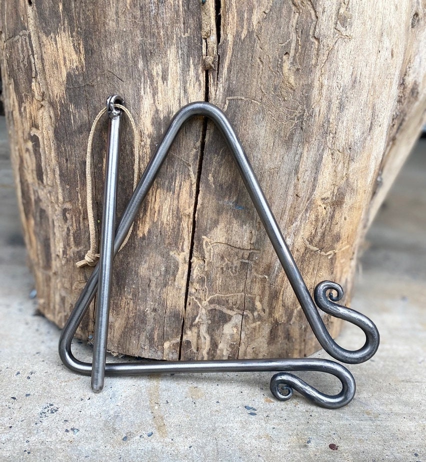 Handmade Cajun Triangle: Forged Steel Percussion Instrument - Etsy