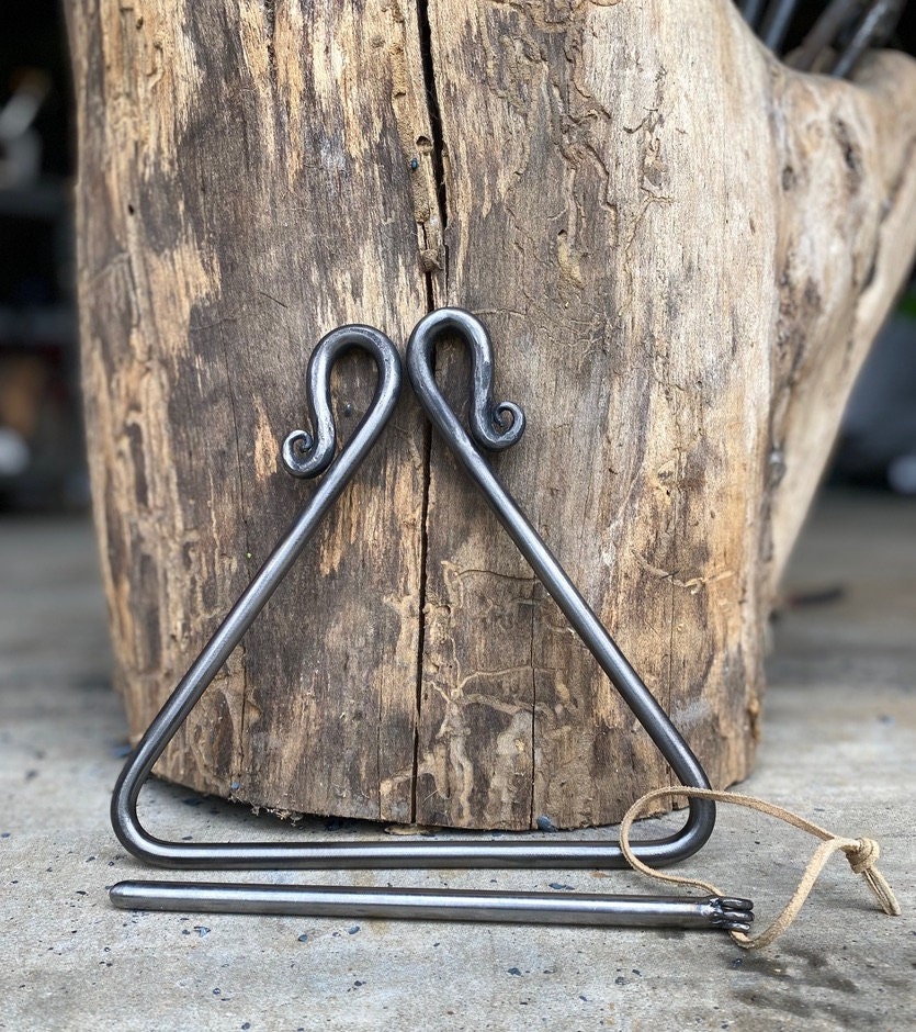 Handmade Cajun Triangle: Forged Steel Percussion Instrument - Etsy