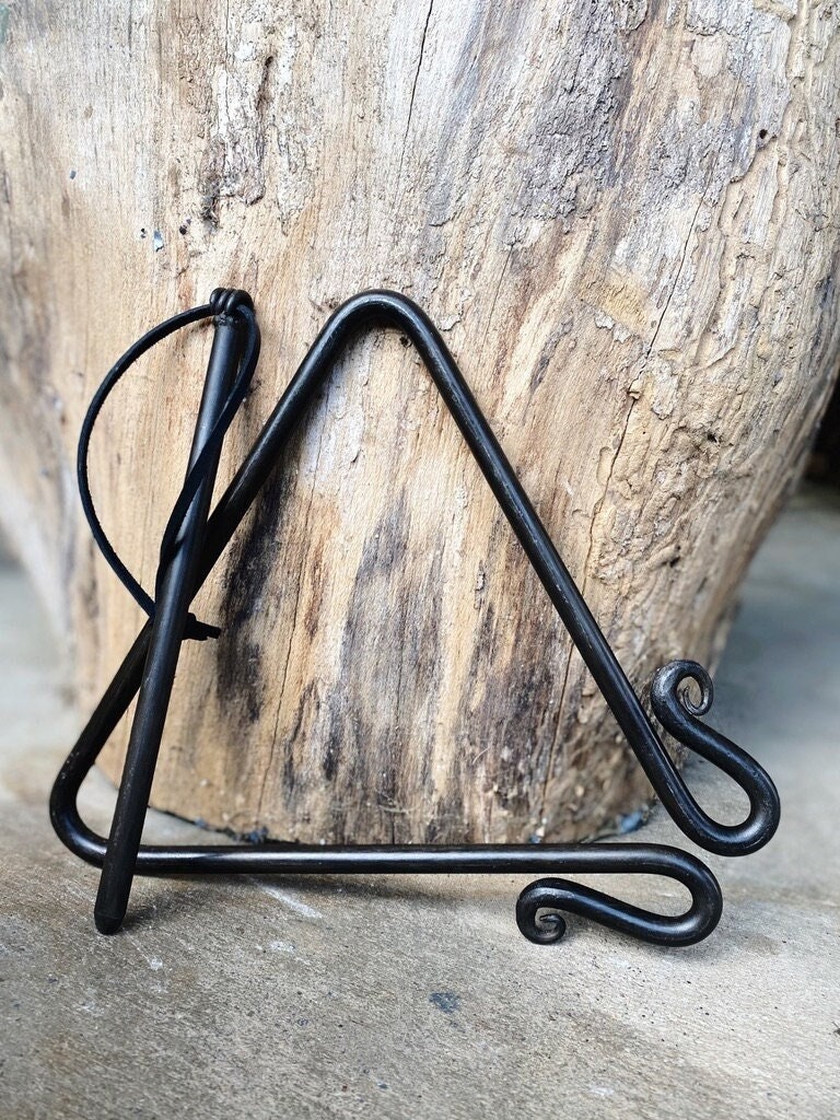 Handmade Cajun Triangle: Forged Steel Percussion Instrument - Etsy