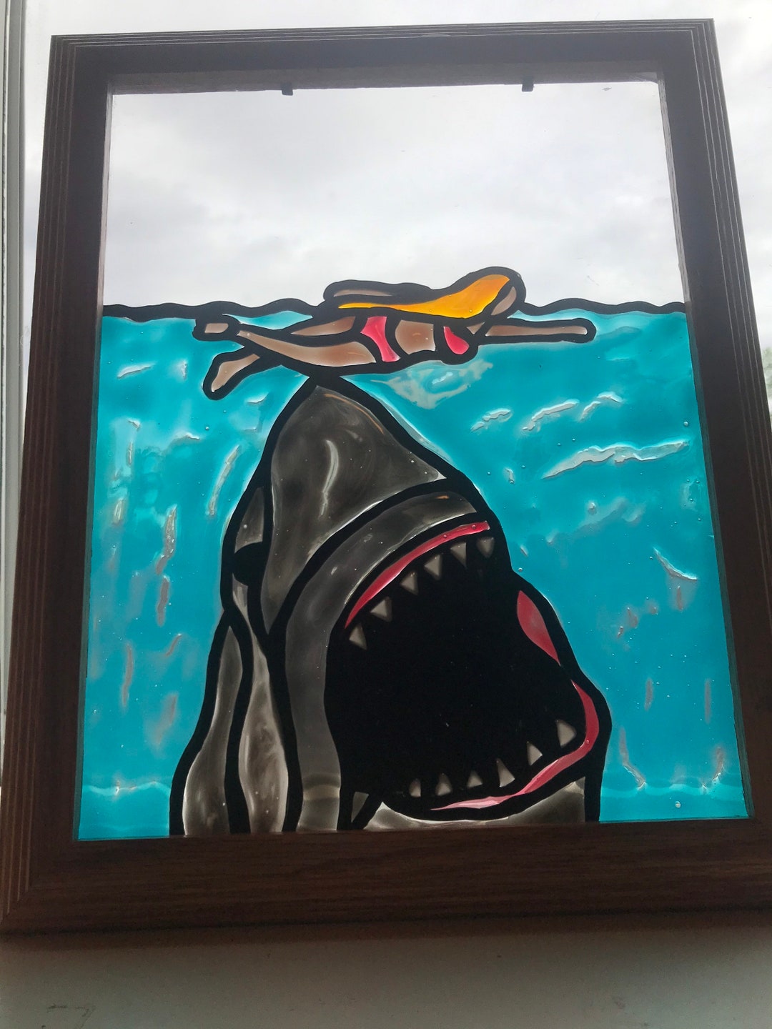 Jaws Stained Glass Art - Etsy