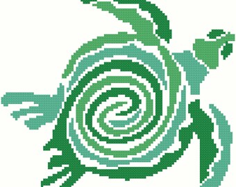 Turtle cross stitch | Etsy