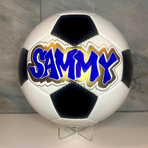 Handpainted Personalized Soccer Ball (name Only) - Etsy