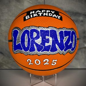 Handpainted Personalized Mini-basketball- ORIGINAL - Etsy