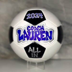 Handpainted Personalized Soccer Ball (name Only) - Etsy
