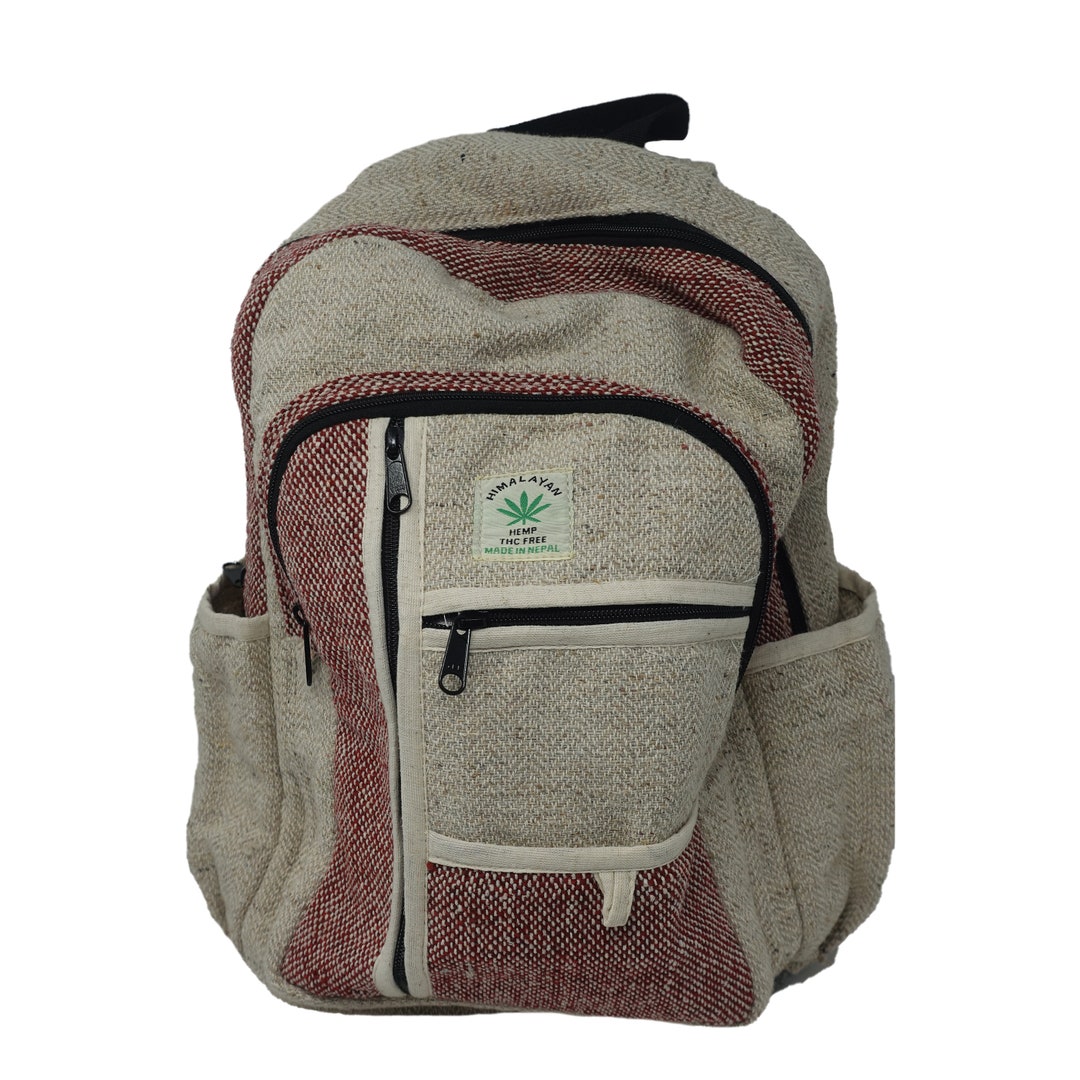 Hemp Backpack, Himalayan Hemp Bag, Natural Handmade Backpacks, Laptop ...