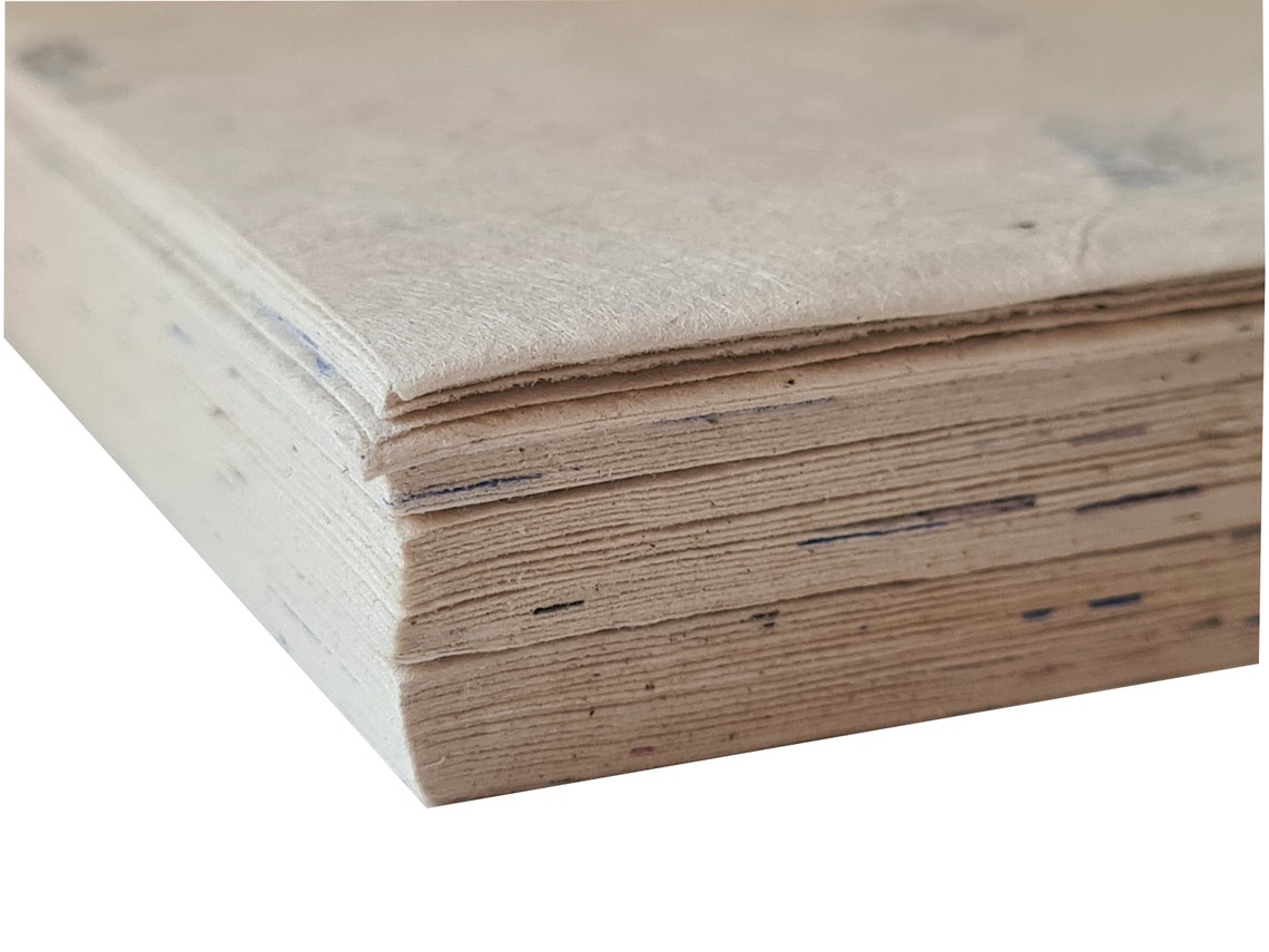 Handmade A4 Lokta Paper Cornflower Blue Petal 20 Sheets - Etsy