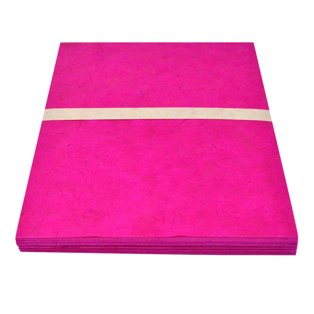 Handmade Lokta Paper A4: Assorted Colors, Art & Craft Paper (20 Sheets ...