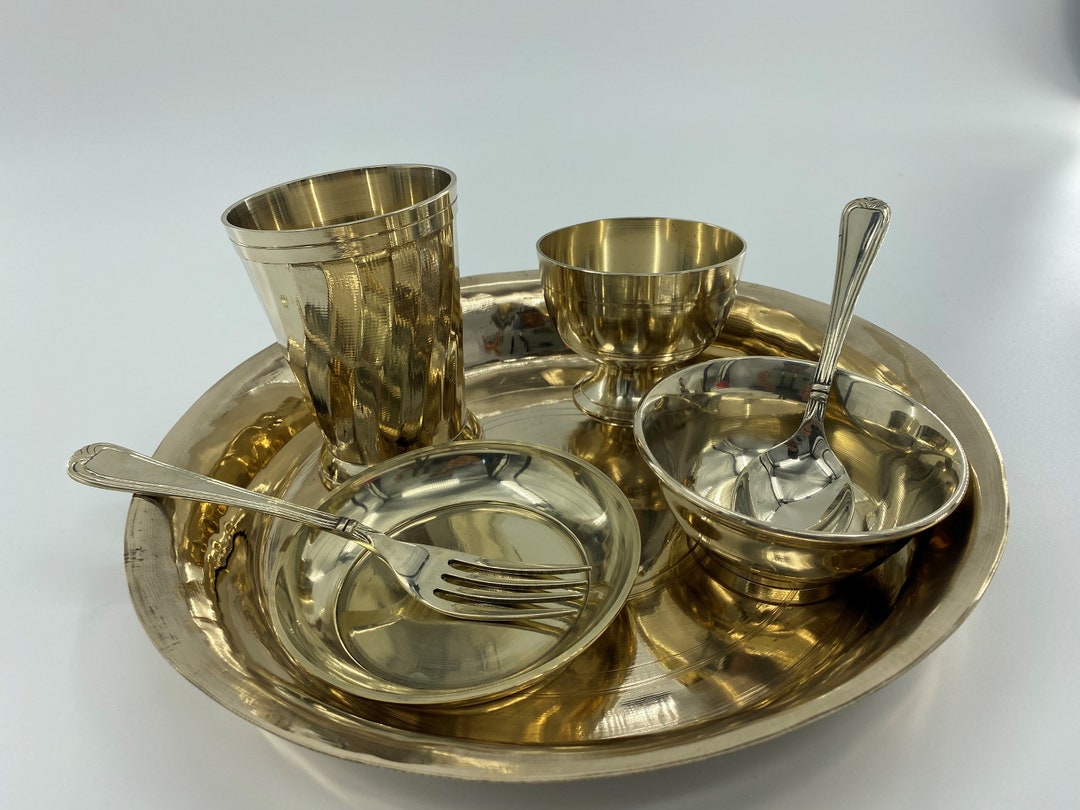 Copper Thali and Thali Sets Luxury Design Perfet Thali /thali Sets for ...