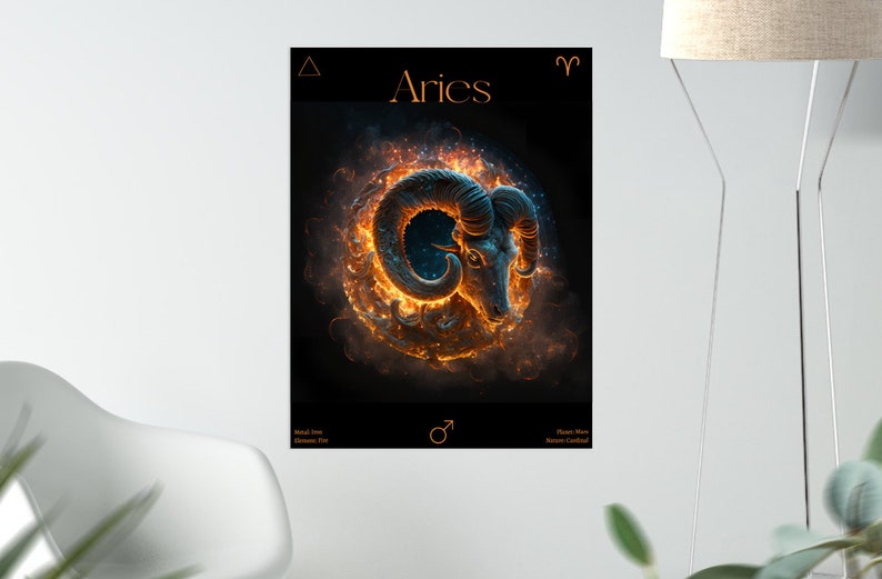 Aries Poster 12 X 18 - Etsy