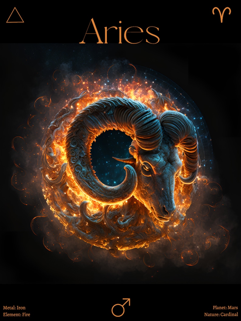Aries Poster 12 X 18 - Etsy