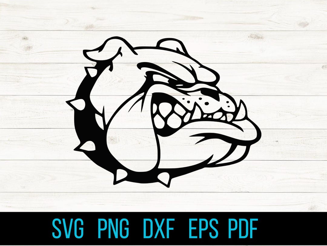 Bulldog Logo - Digital Download, Instant Download, Svg, Dxf, Eps & Png ...