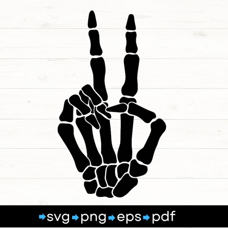 Skeleton Peace Sign - Etsy