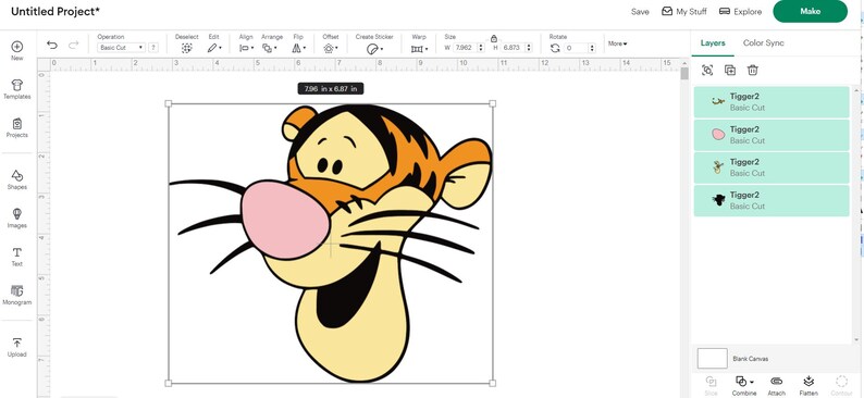 Tigger Svg, Png, Pdf, Dxf - Etsy