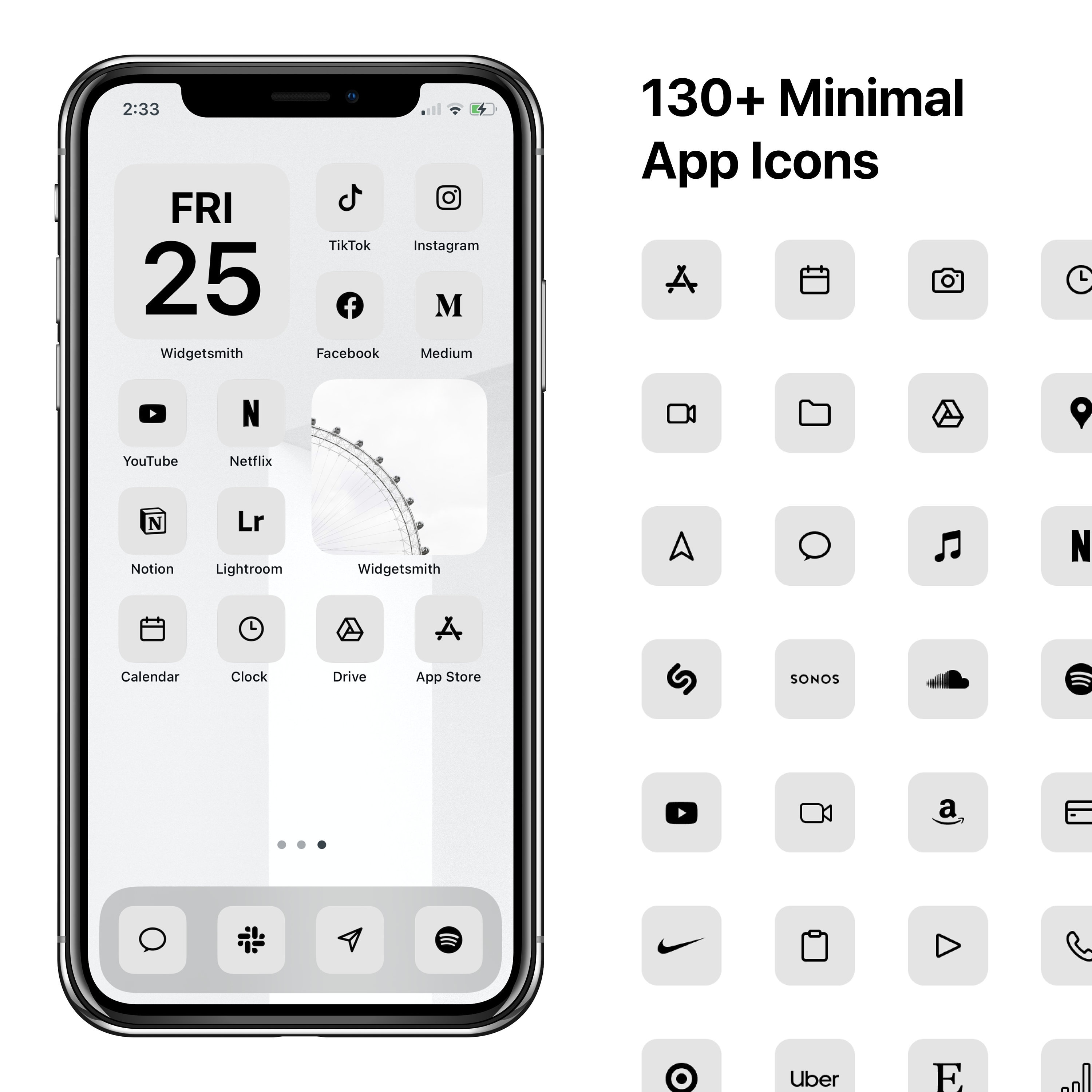 Ios 16 Minimal Icons, Grey Minimalist Icon Pack, Apple Modern Icon ...